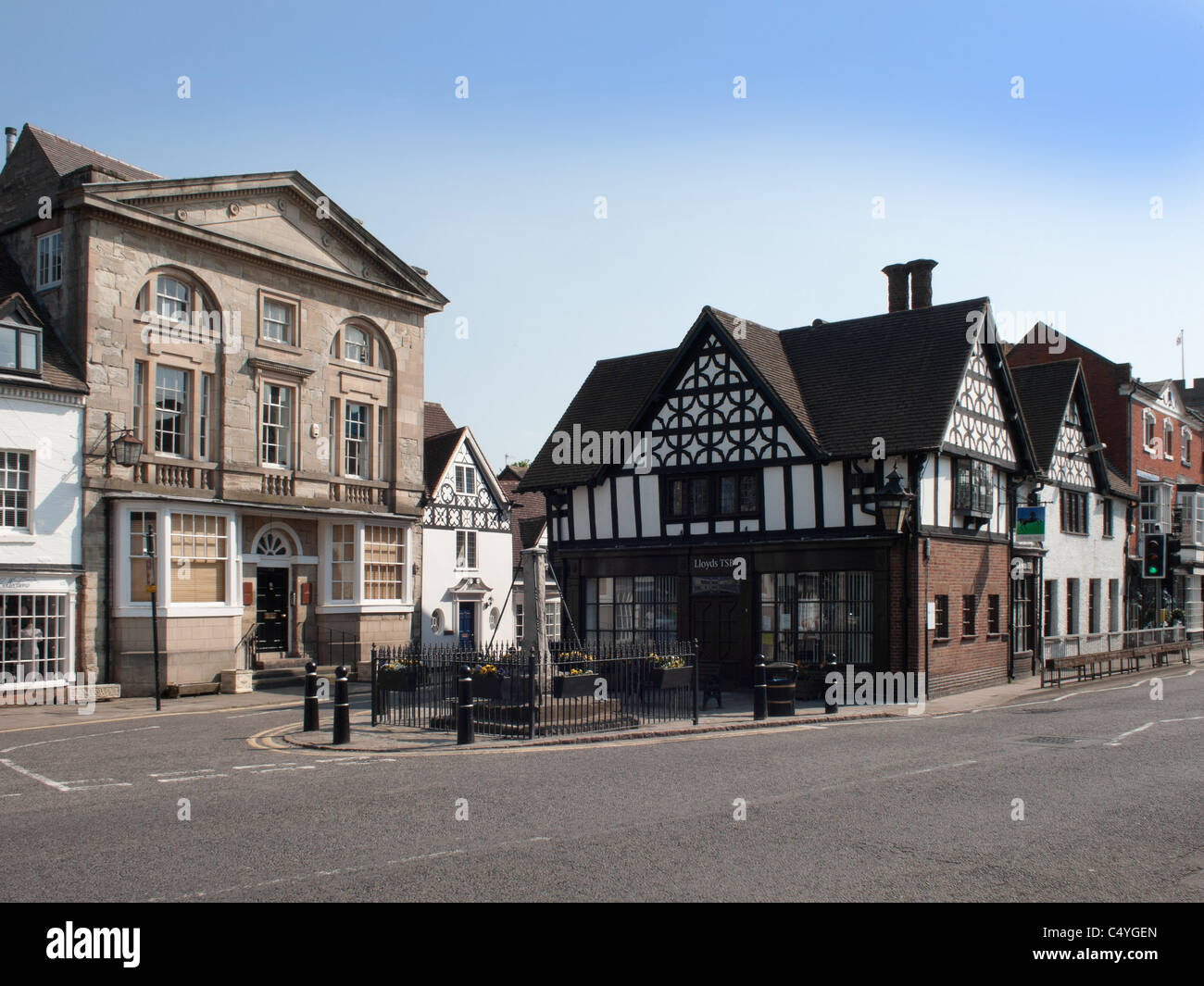 high street henley in arden warwickshire Stock Photo - Alamy