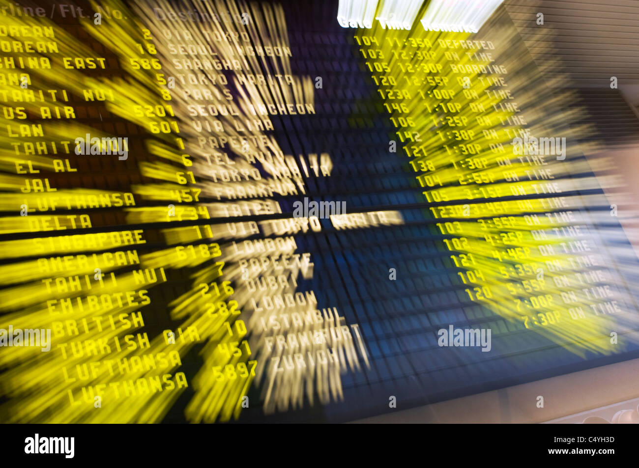 Flight information monitor hi-res stock photography and images - Alamy