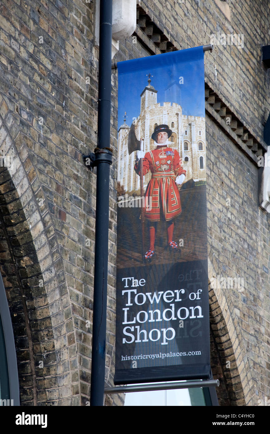 Tower of London Shop Sign in London, England, UK Stock Photo - Alamy