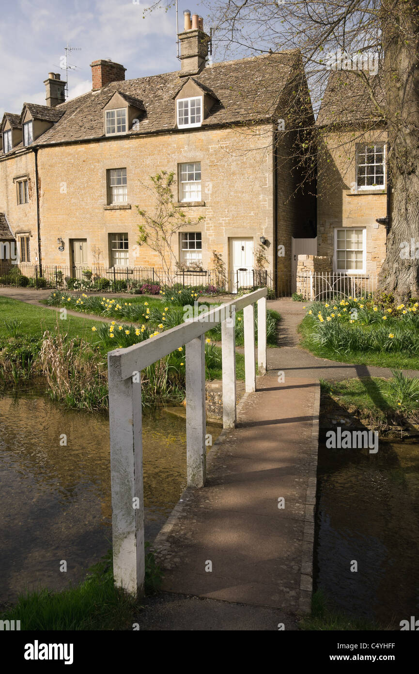 lower slaughter village cotswolds Stock Photo - Alamy