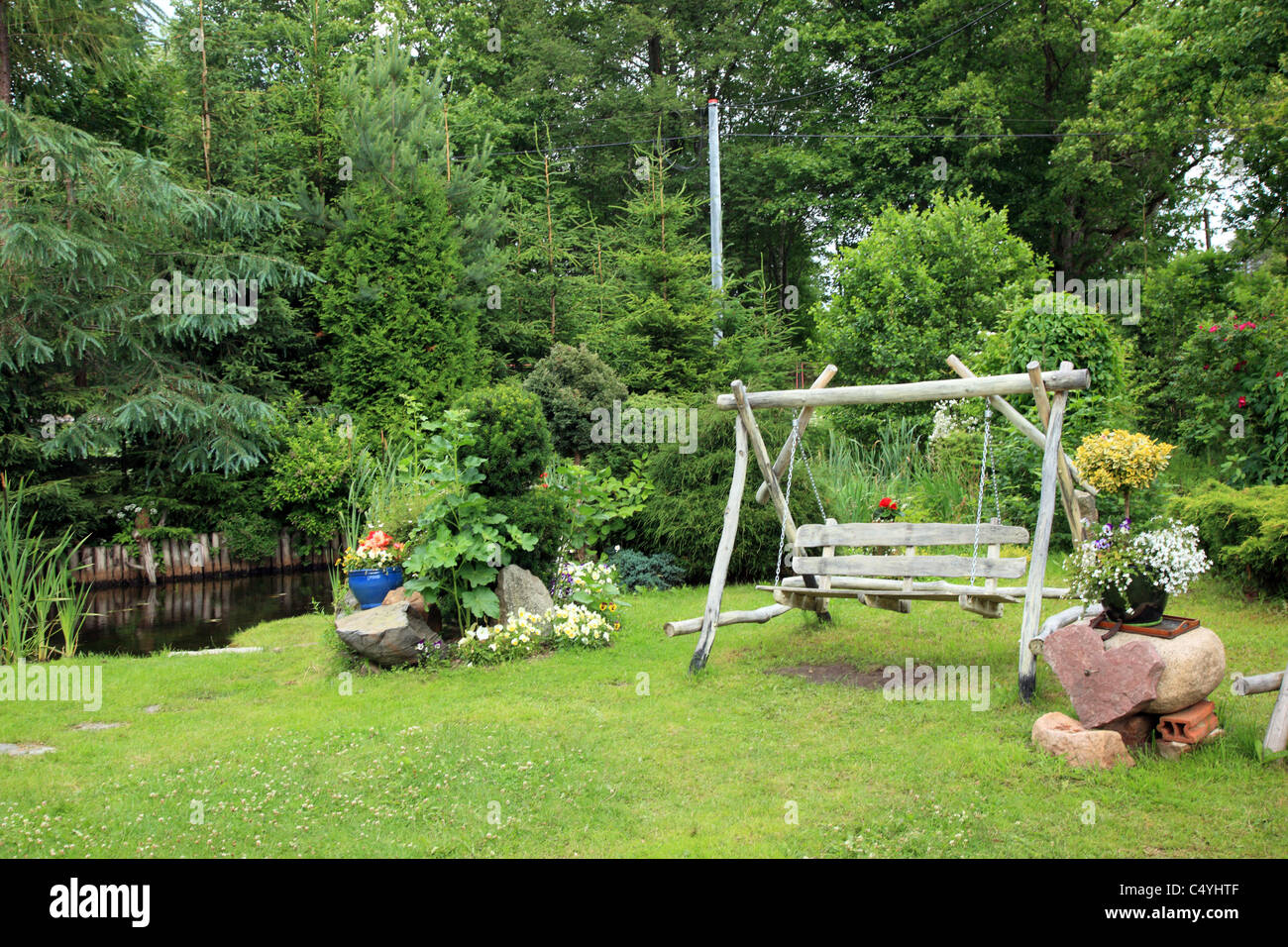 In the garden Stock Photo - Alamy
