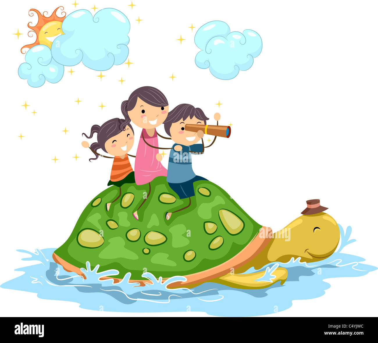 Turtle with stick hi-res stock photography and images - Alamy