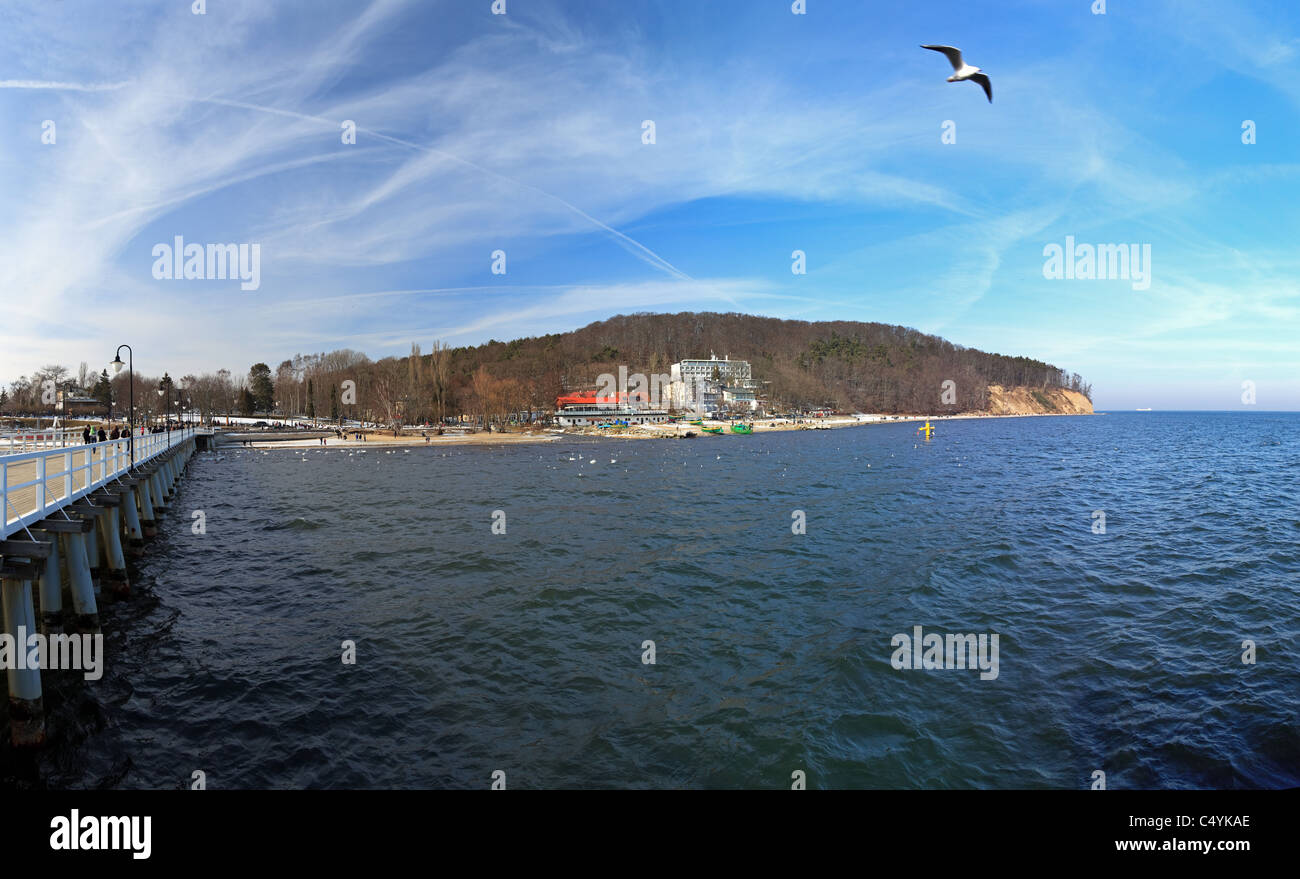 View of the cliff in Orlowo, Poland Stock Photo - Alamy
