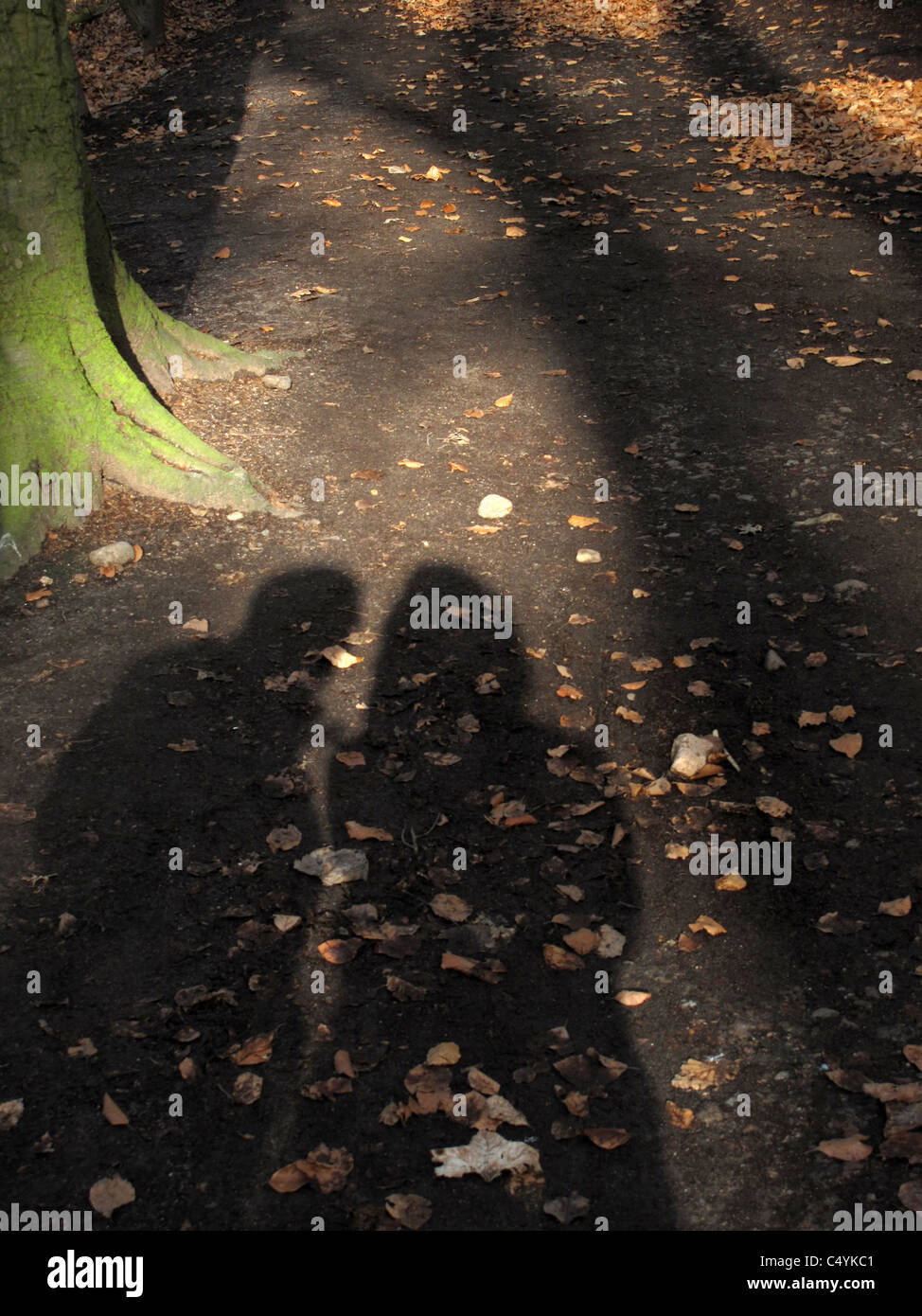 Projected shadow - Seaton park - Aberdeen - Scotland - UK Stock Photo ...