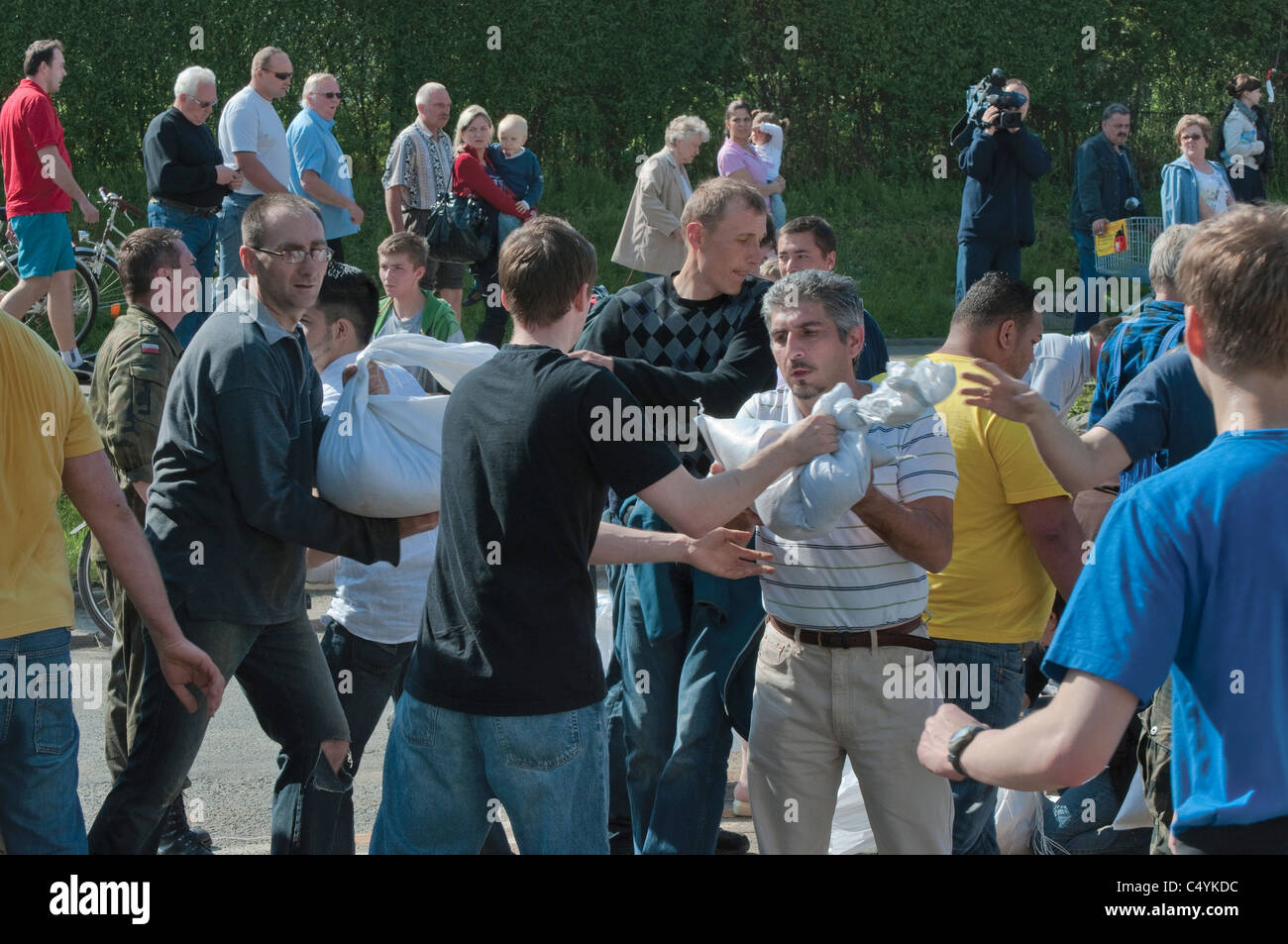 Human chain hi-res stock photography and images - Alamy
