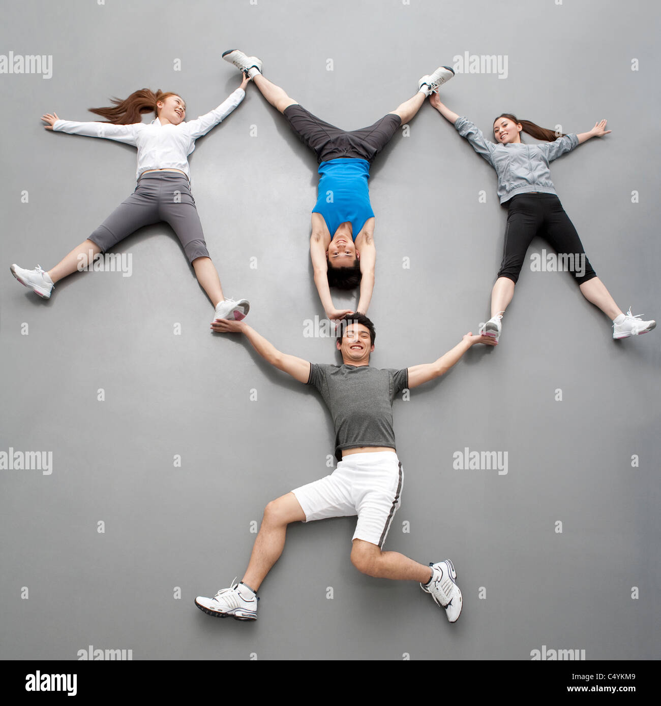 Man Carrying Friends Stock Photo - Alamy