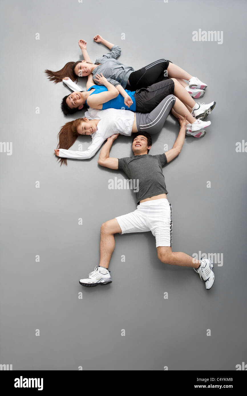 Man Carrying Friends Stock Photo - Alamy