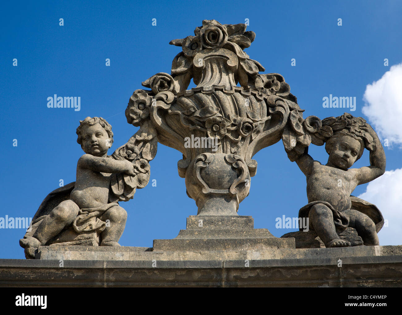 Prague - sculpture from castle gate Stock Photo - Alamy