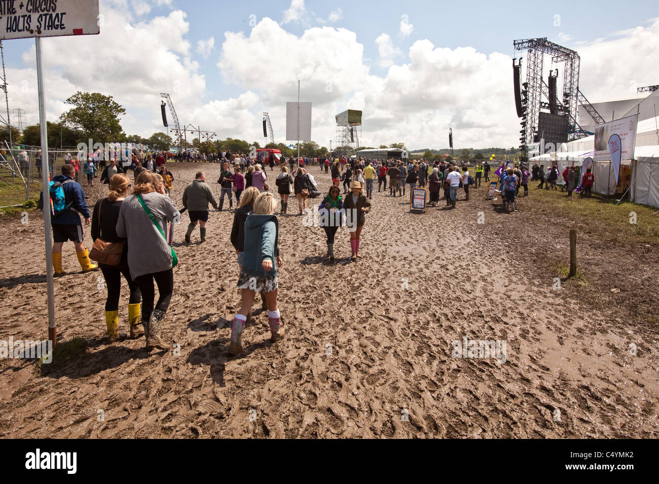 England event travel crowd people summer wet muddy hi-res stock ...