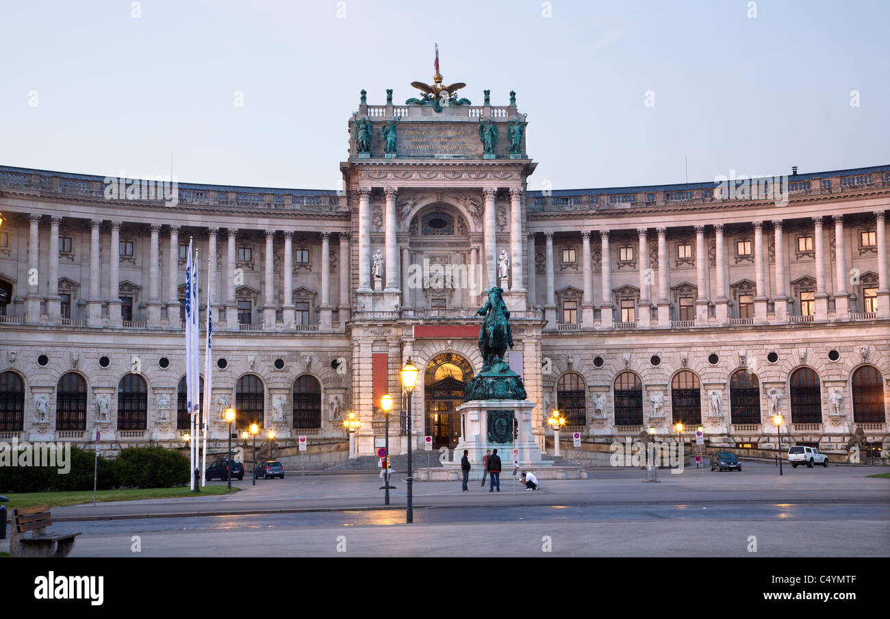 Vienna - Nacional library in morning Stock Photo - Alamy