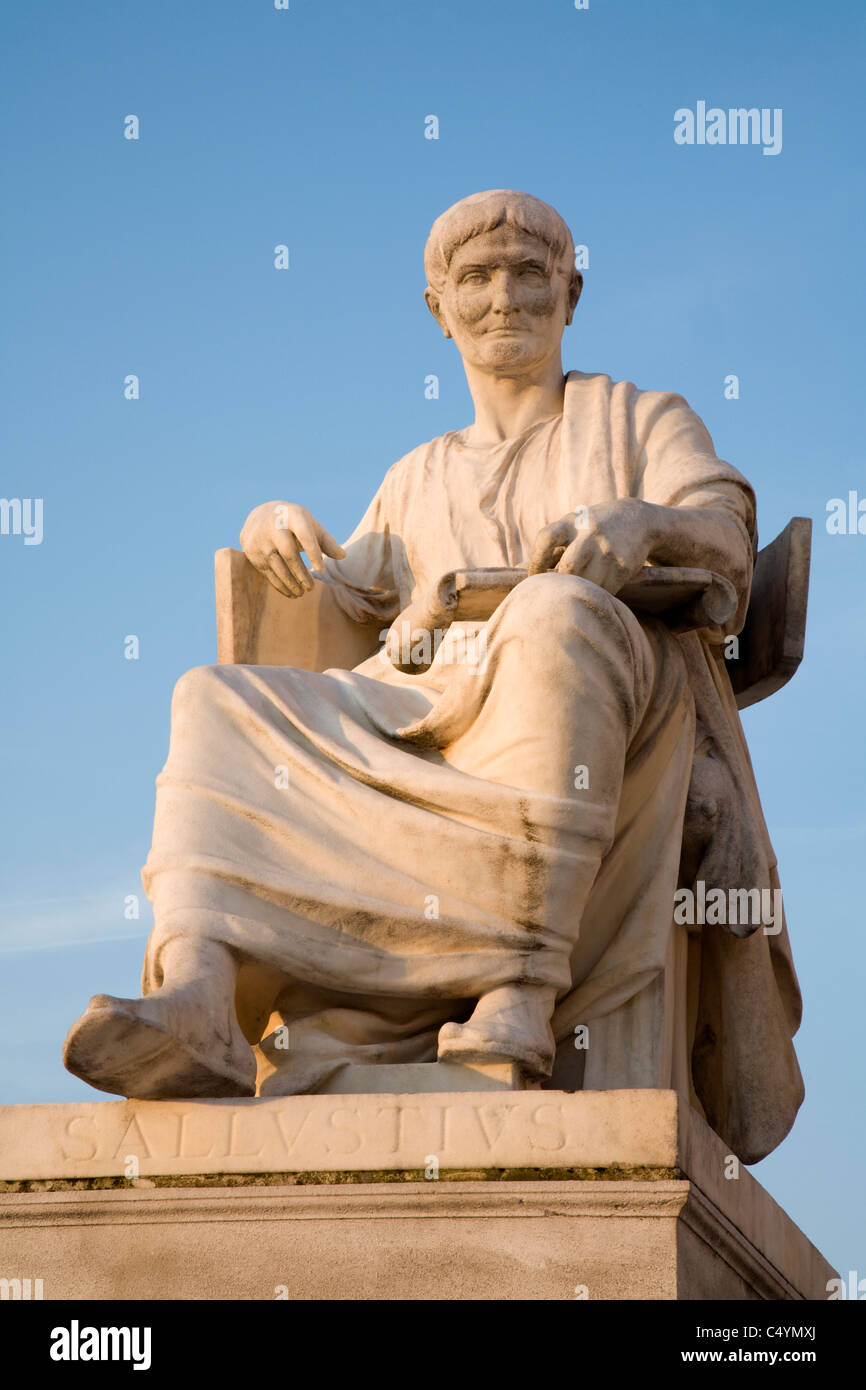 Vienna - rome historian Sallustius statue for the parliament Stock ...