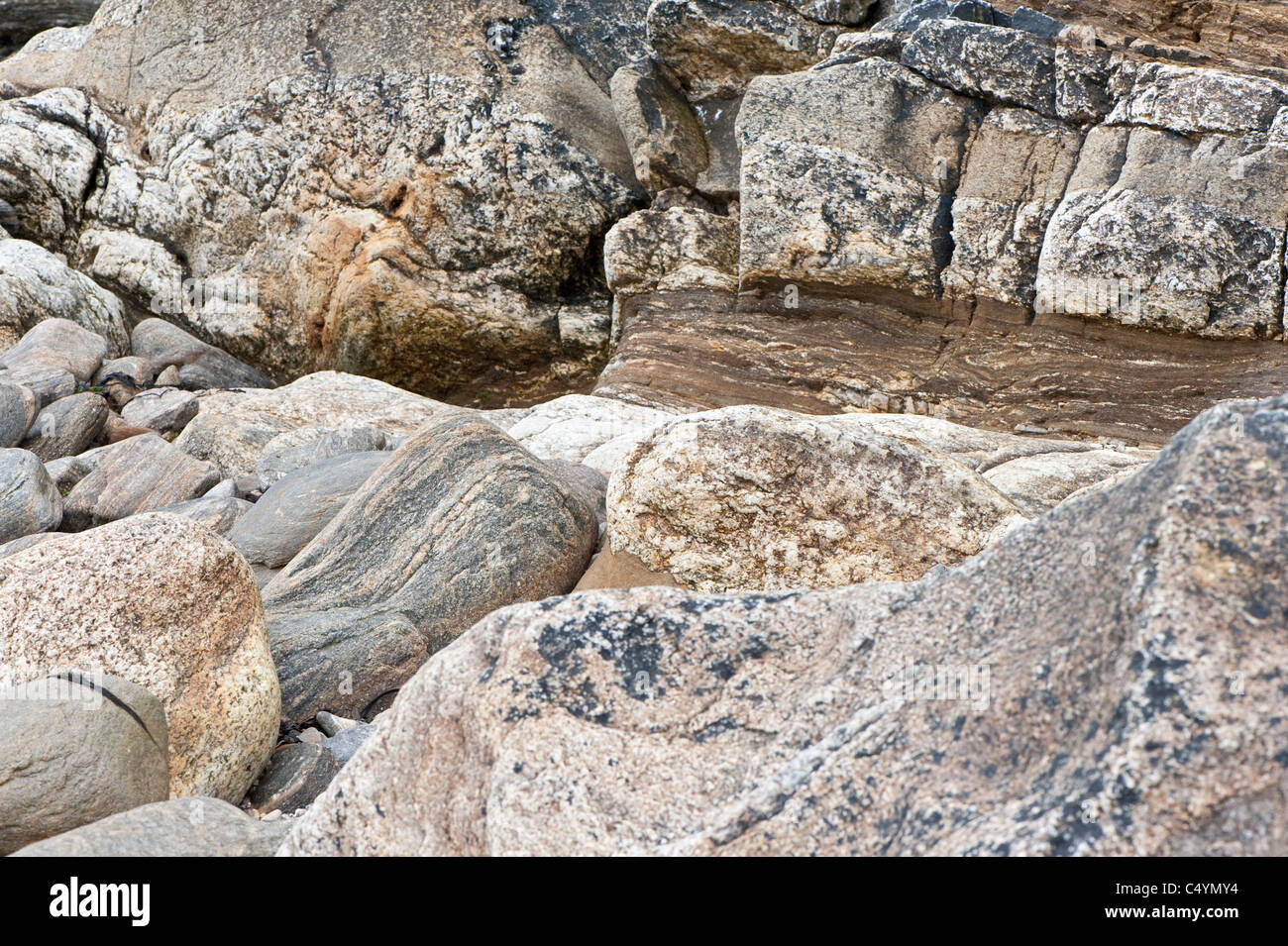 Stone stones rock rocks shetland hi-res stock photography and images ...