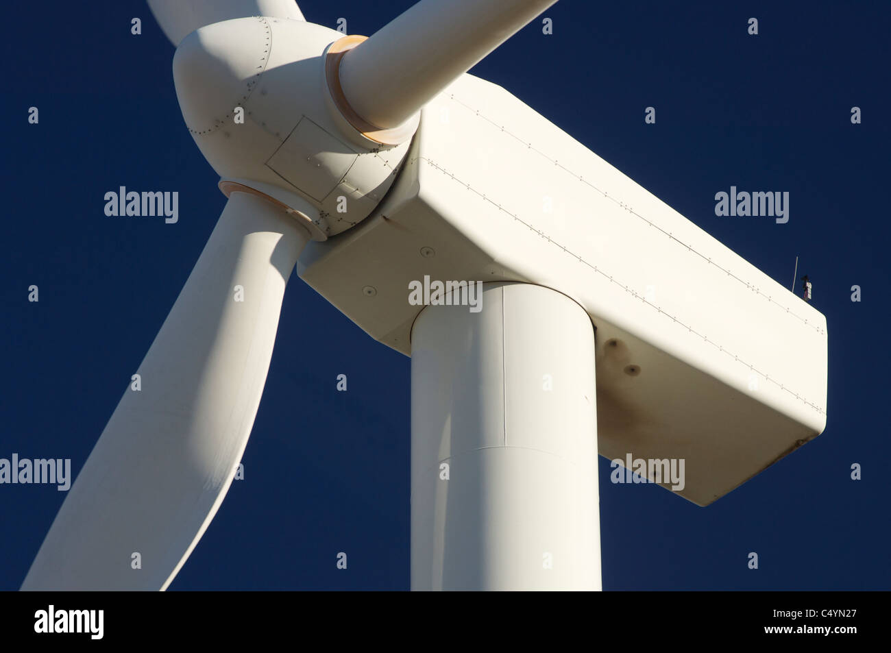 detail of a white windmill Stock Photo - Alamy