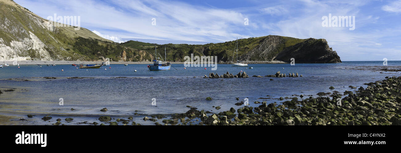 lulworth cove bay dorset england uk Stock Photo - Alamy