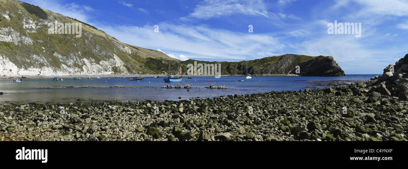 lulworth cove bay dorset england uk Stock Photo - Alamy