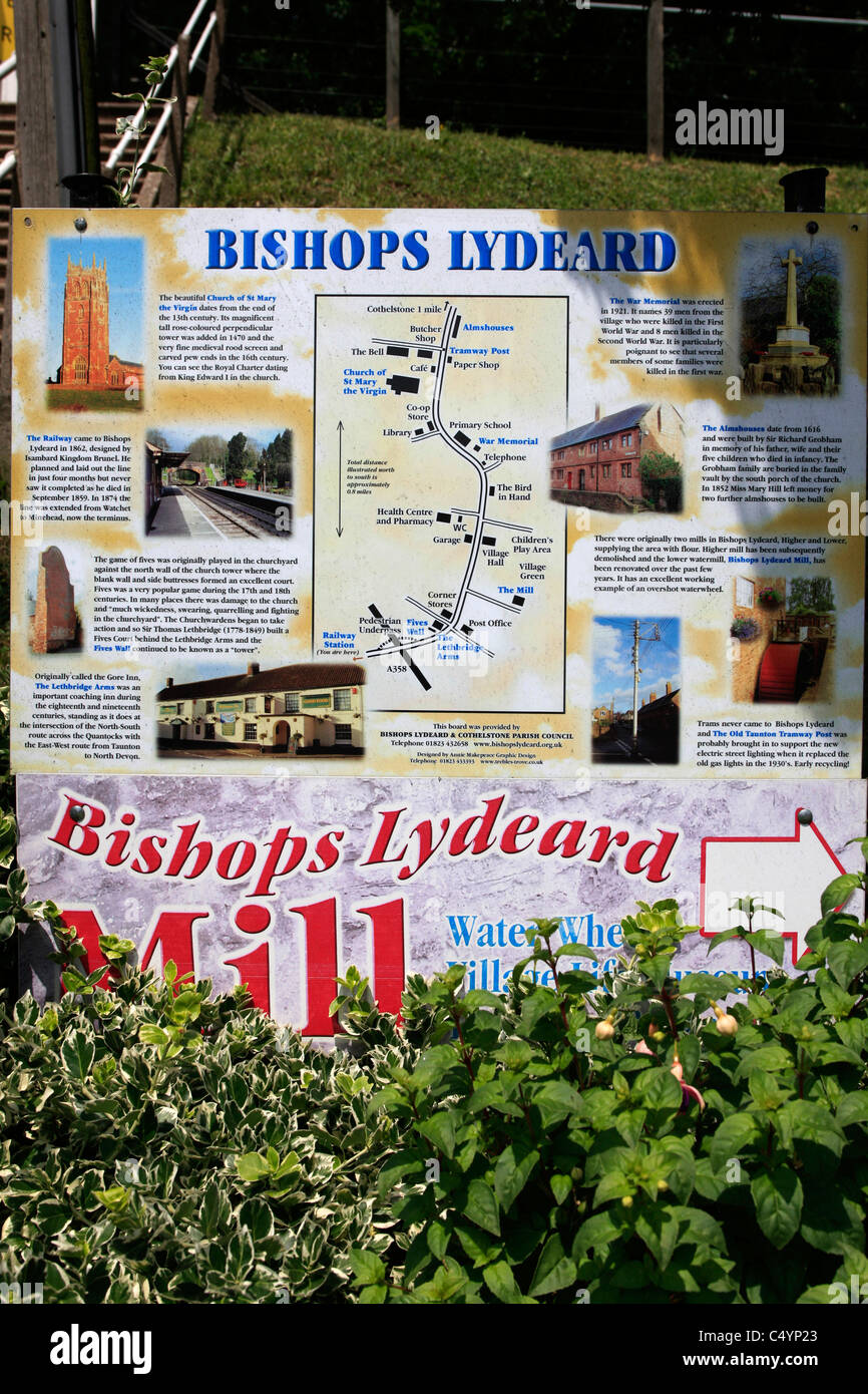 Bishops Lydeard Village Map in Somerset UK Stock Photo - Alamy Bishops Lydeard Village Map in Somerset UK Stock Photo - Alamy