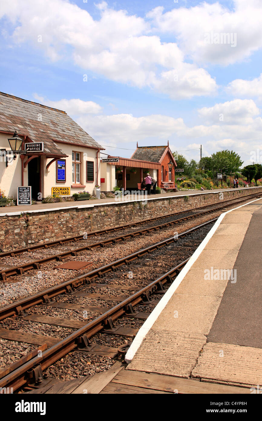 Somerset railway blue anchor station hi-res stock photography and ...