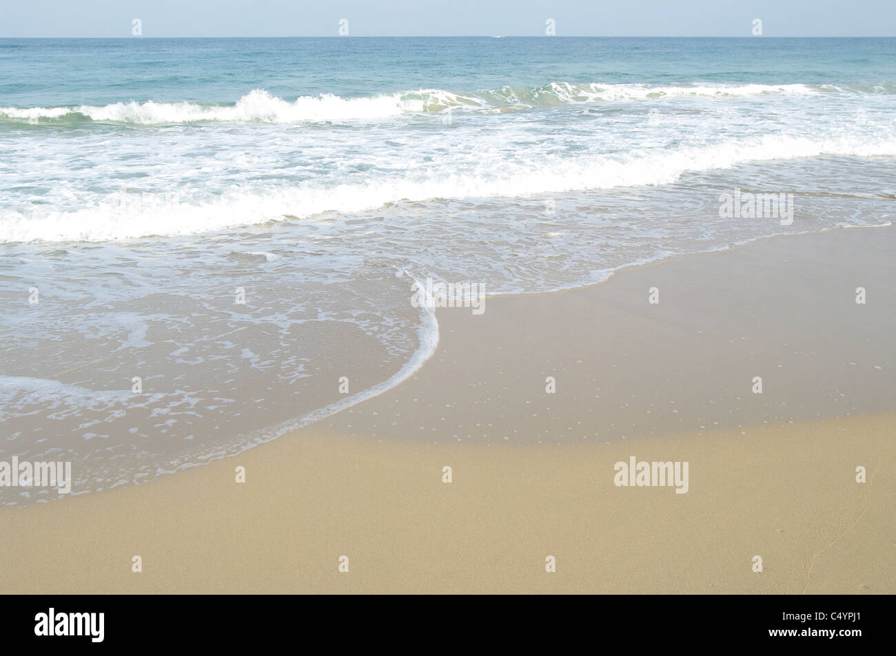 Early morning beach scene Stock Photo - Alamy