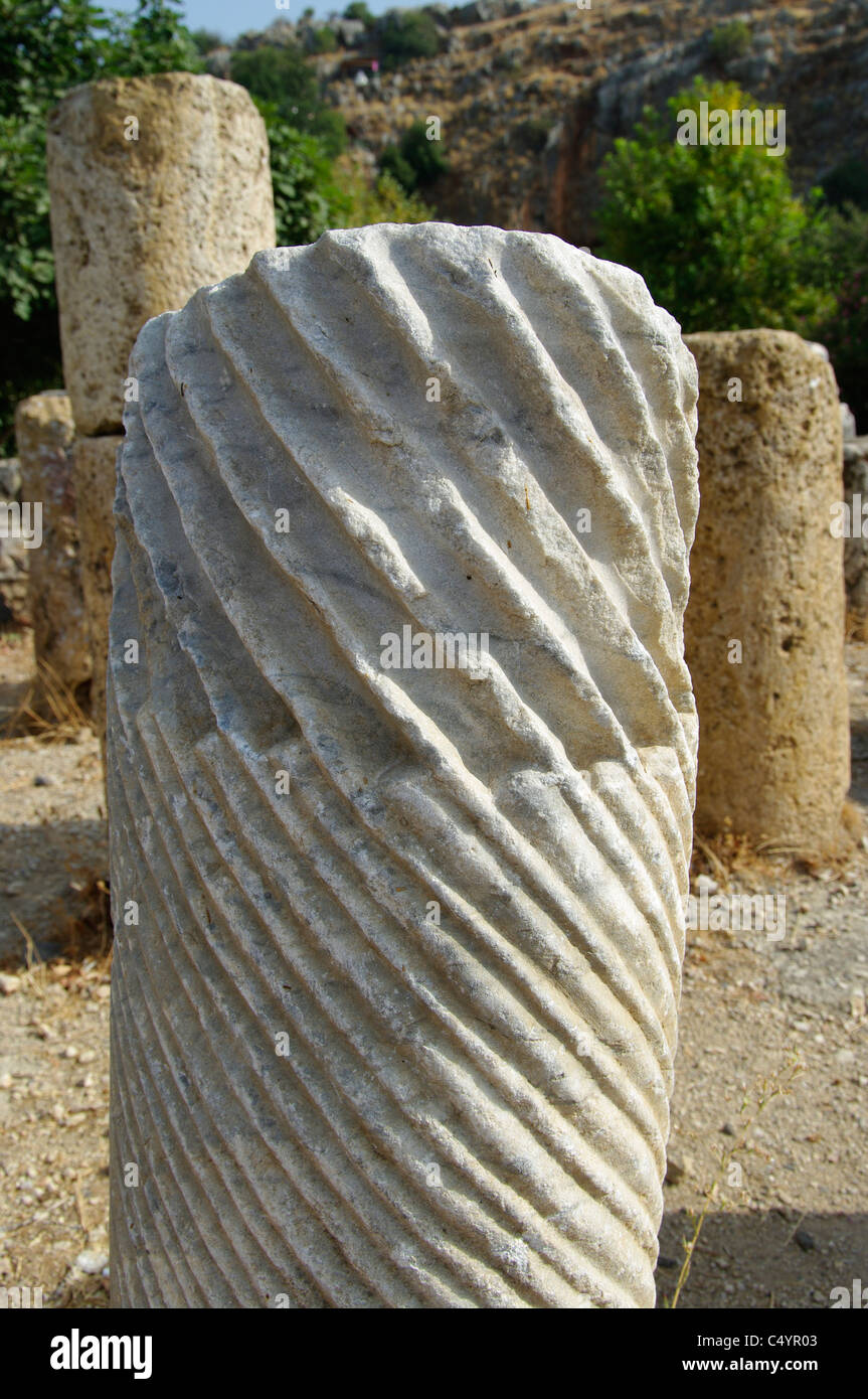 Old greek column Stock Photo - Alamy
