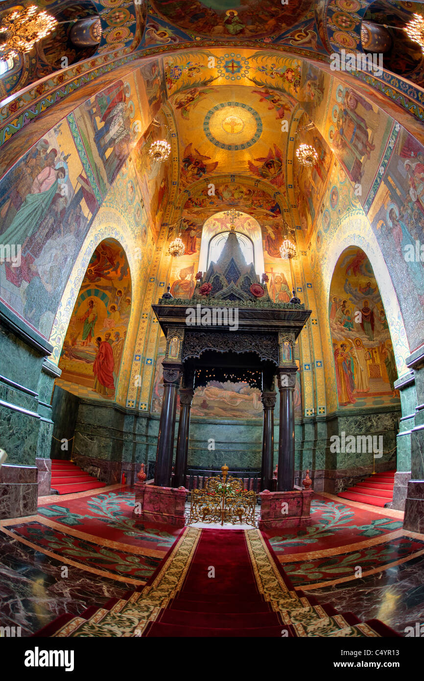 Church of the Savior on Blood. Interiors Stock Photo - Alamy