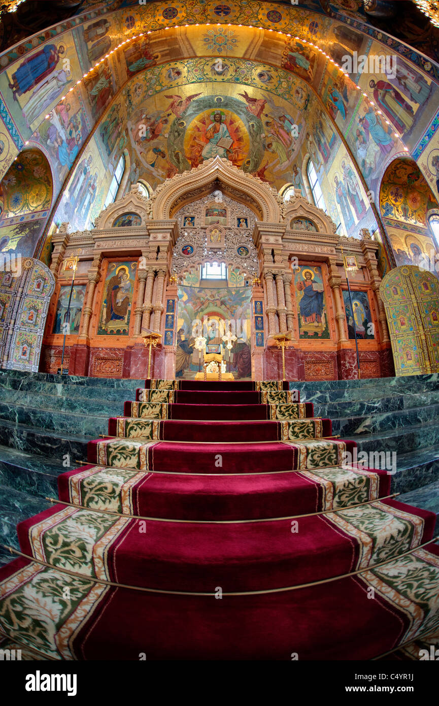 Church of the Savior on Blood. Interiors Stock Photo - Alamy