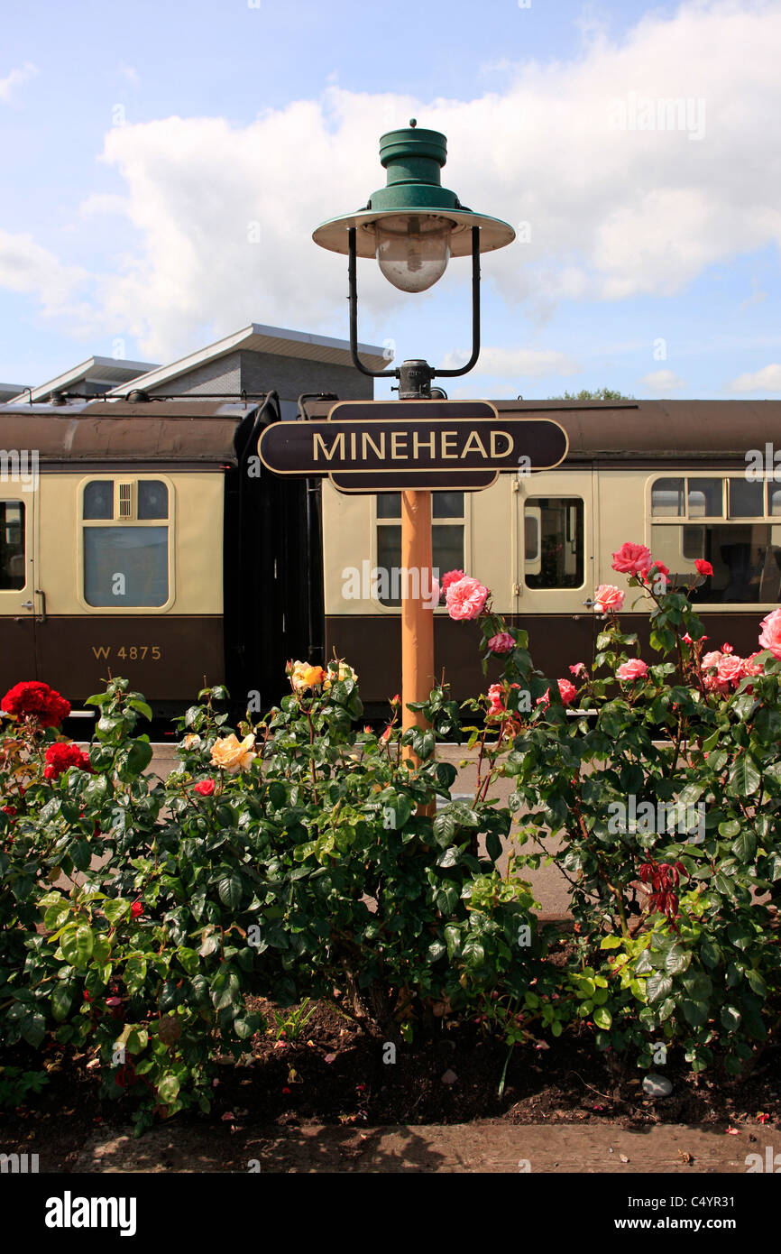 Minehead station sign hi-res stock photography and images - Alamy