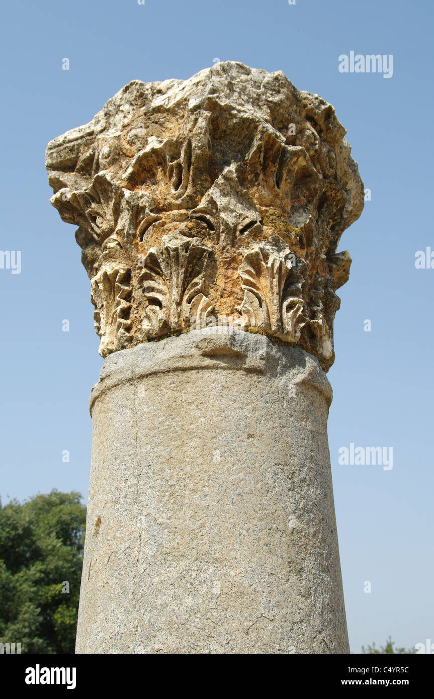 Old greek column Stock Photo - Alamy