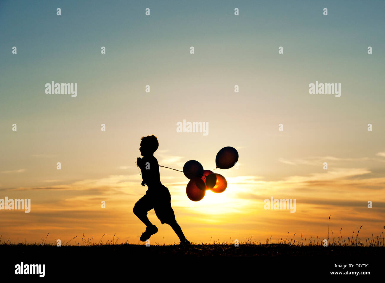 Balloon running hi-res stock photography and images - Alamy