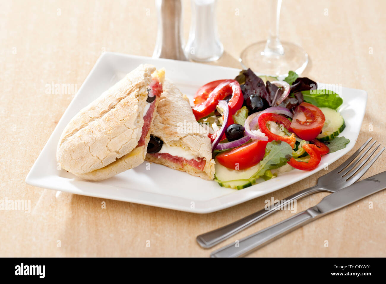 Bacon & Cheese Panini Stock Photo - Alamy