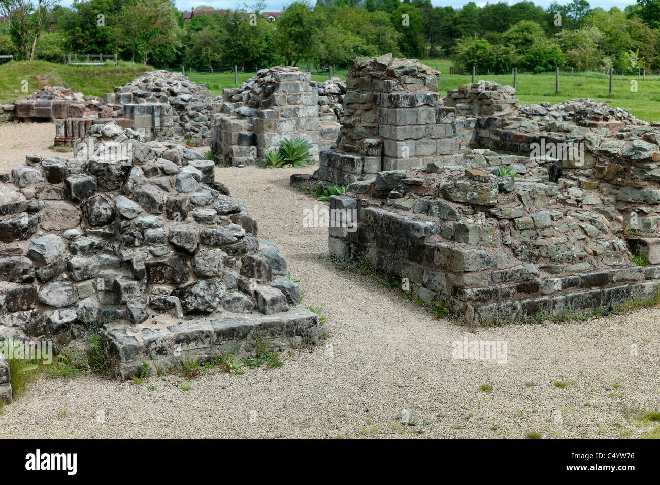 the ruins of bordesley abbey redditch worcestershire midlands uk Stock ...
