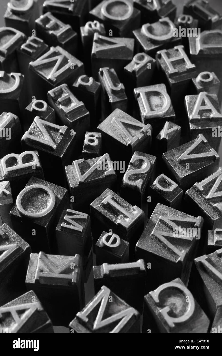 Print letters hi-res stock photography and images - Alamy