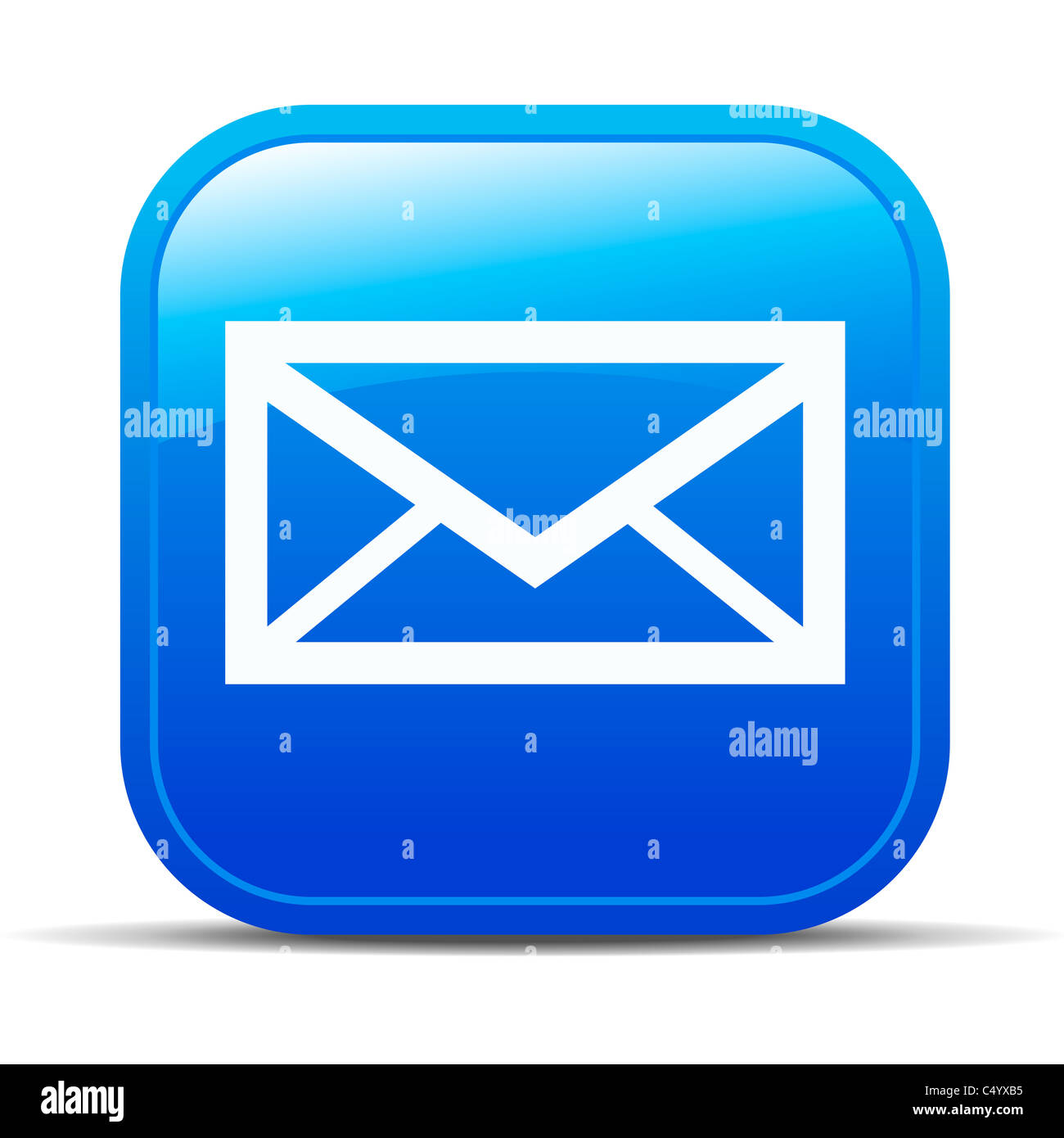 e-mail Internet button Icon Stock Photo - Alamy