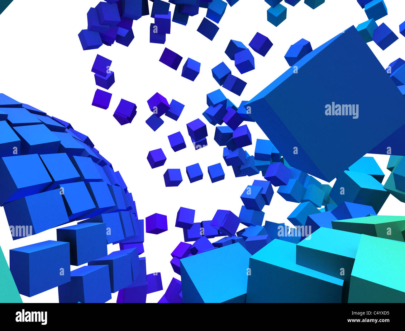 Grid cube cubes hi-res stock photography and images - Alamy