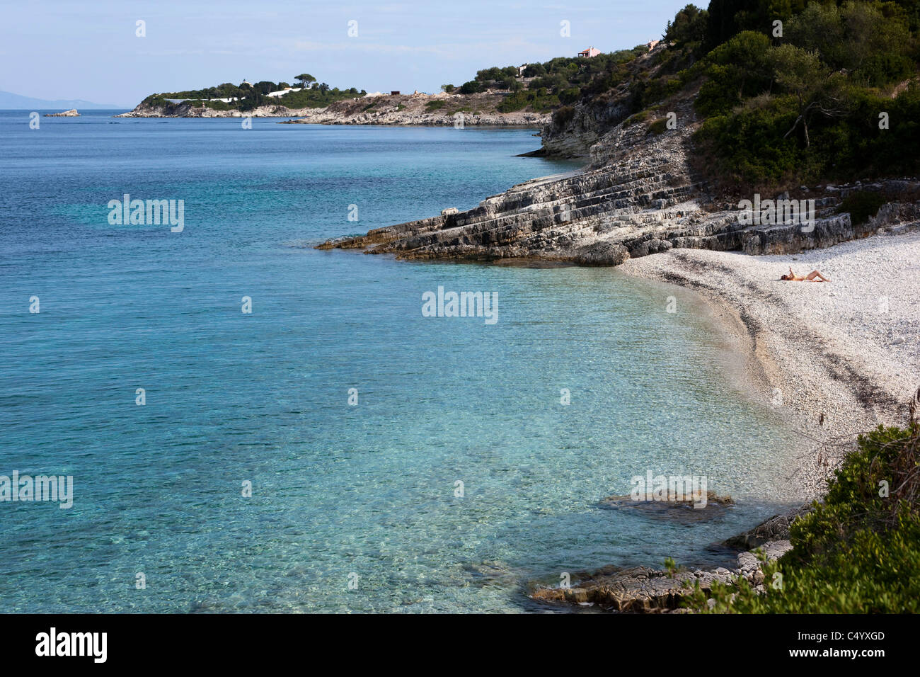 Kloni Gouli beach. Paxos, Greece Stock Photo - Alamy