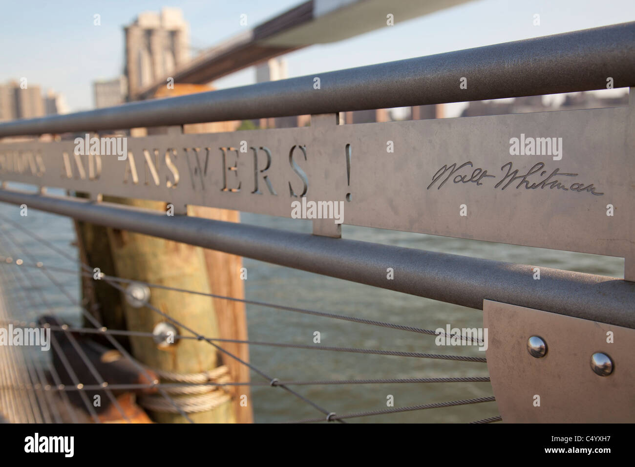 Fulton Ferry Landing Brooklyn Bridge Park Stock Photo - Alamy