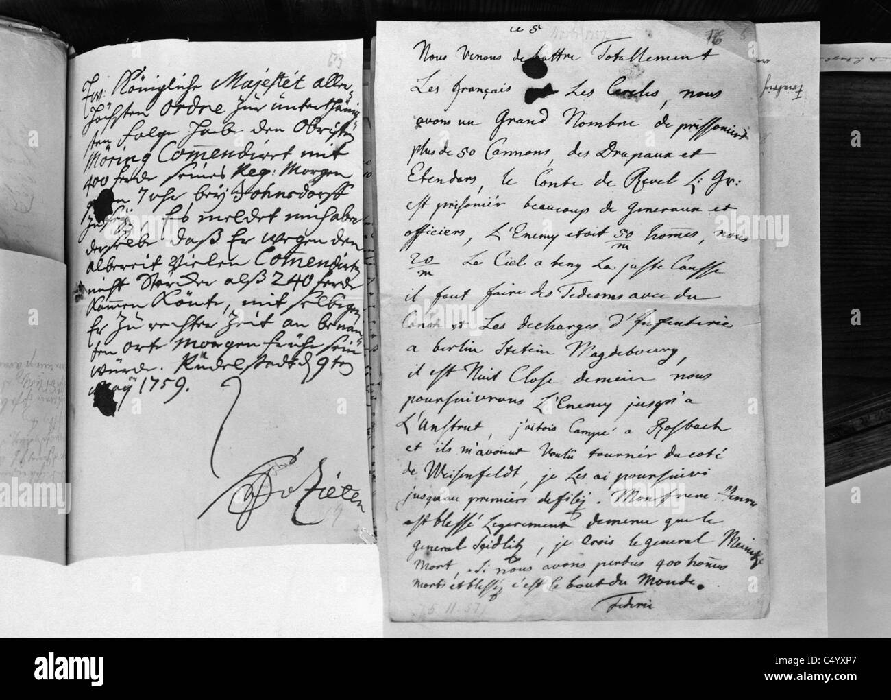 Hans Joachim von Zieten Stock Photo - Alamy