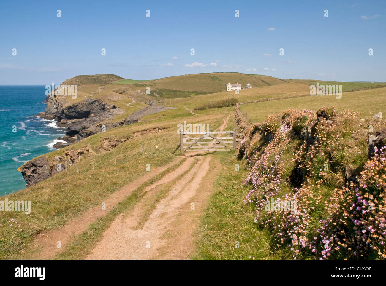 Approaching Port Quin and Kellan Head from the west, on the north ...