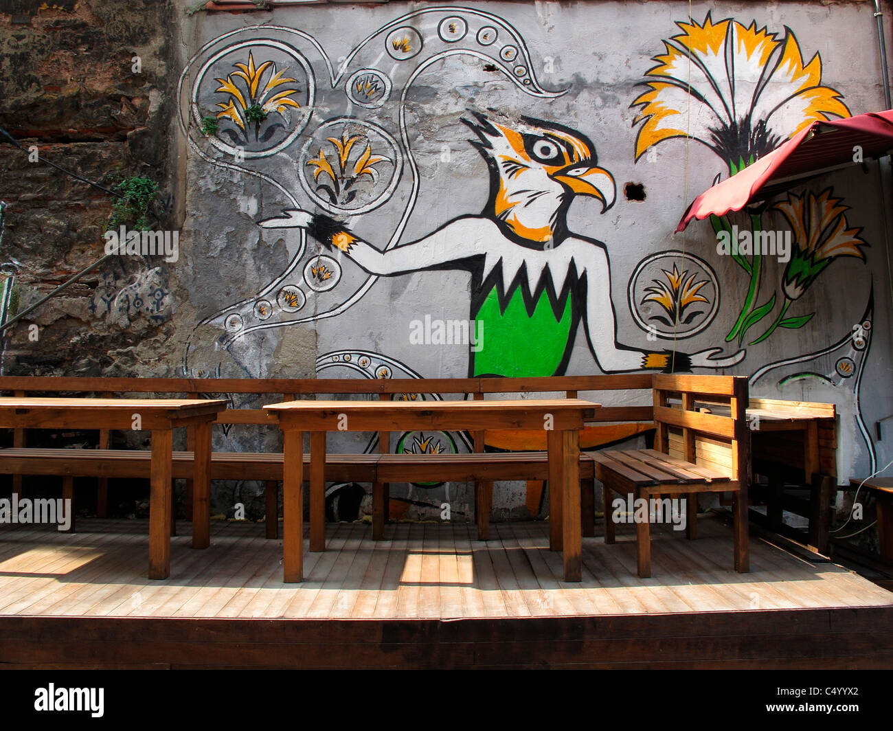 Old town graffiti hi-res stock photography and images - Alamy