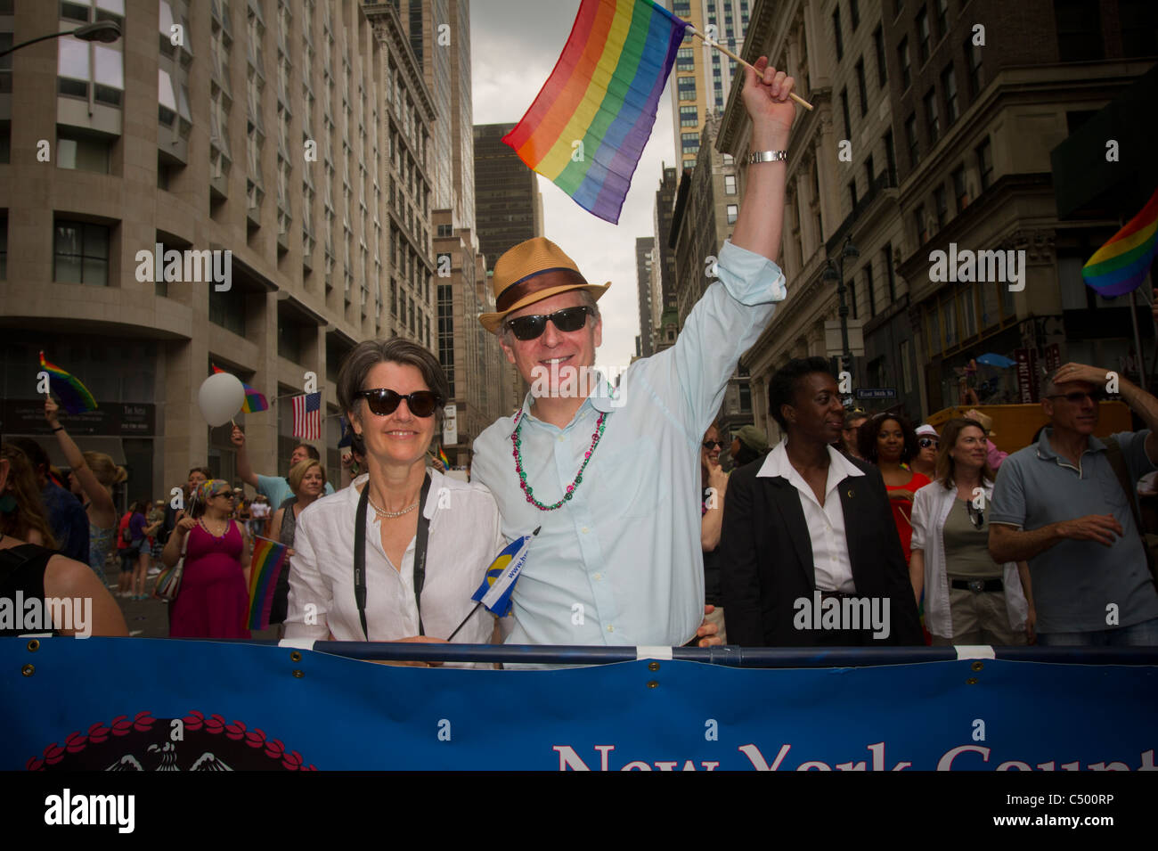 Manhattan District Attorney Cyrus Vance Jr. with his wife Peggy ...
