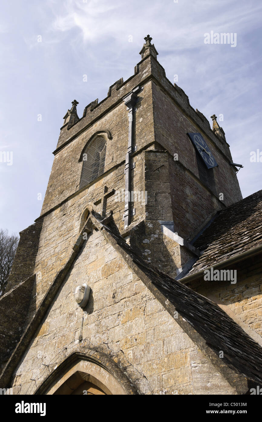 upper slaughter church the cotswolds gloucestershire the midlands ...