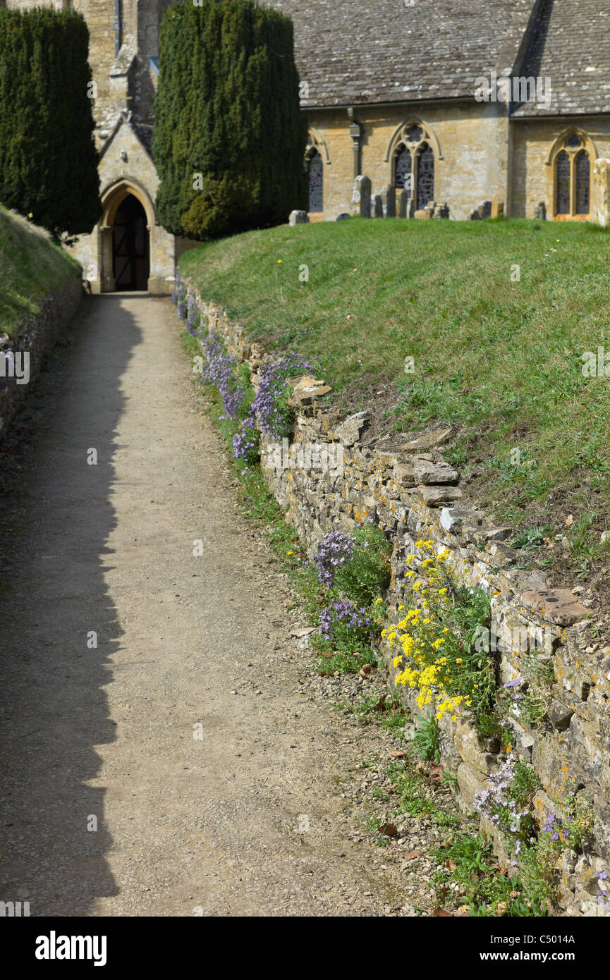 upper slaughter church the cotswolds gloucestershire the midlands ...