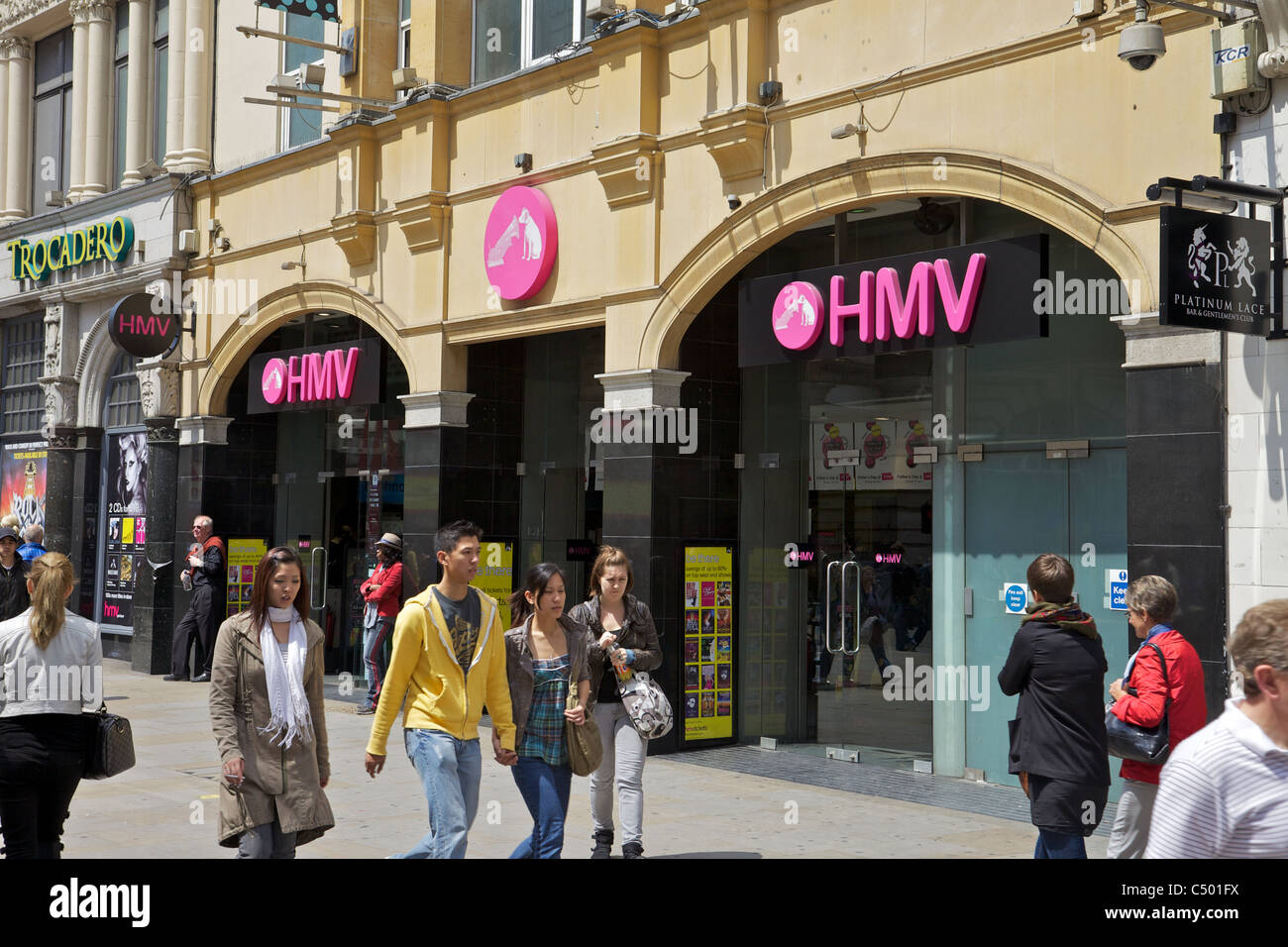 Hmv store in piccadilly hi-res stock photography and images - Alamy