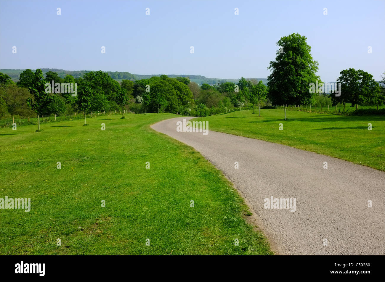 country lane cotswolds gloucestershire midlands england uk Stock Photo ...