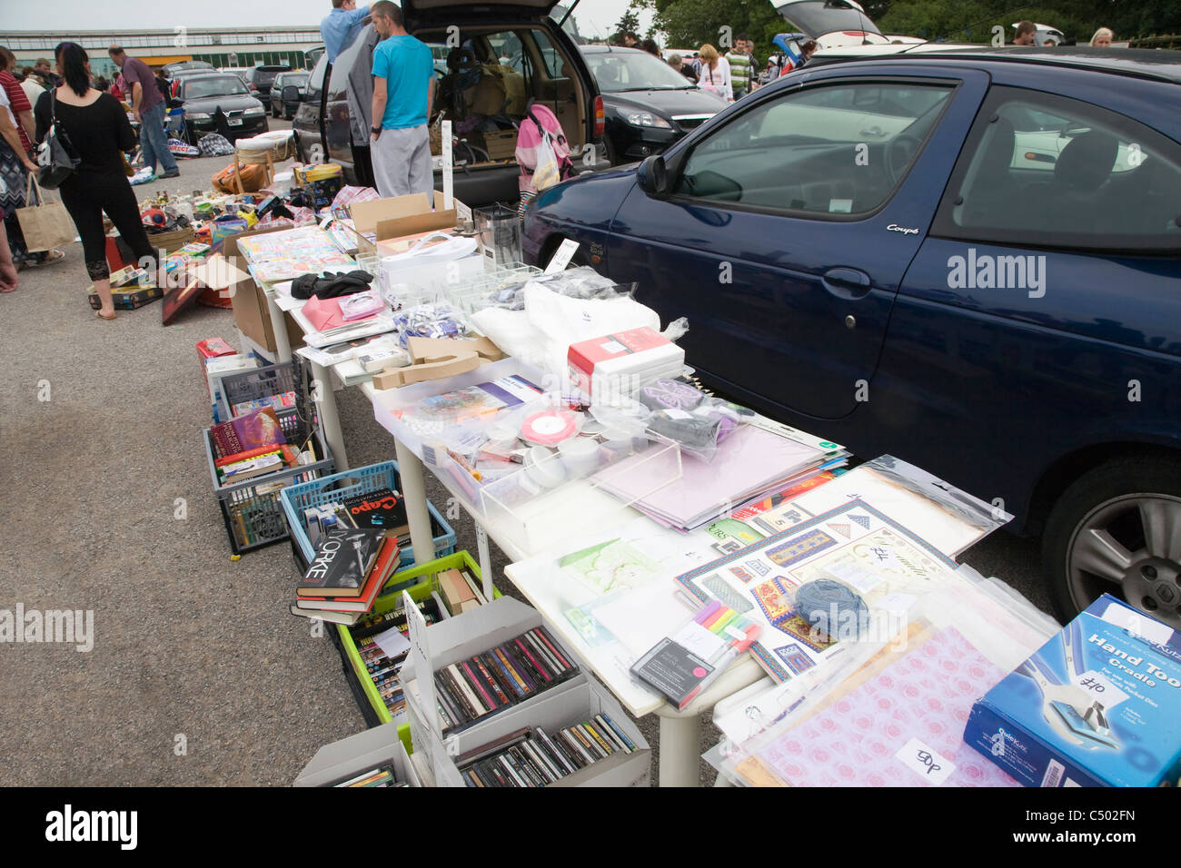 Car boot sale Stock Photo - Alamy