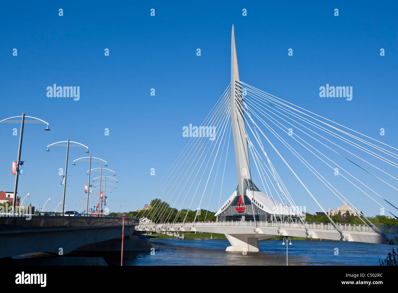 The Esplanade Riel bridge is pictured in Winnipeg Stock Photo - Alamy