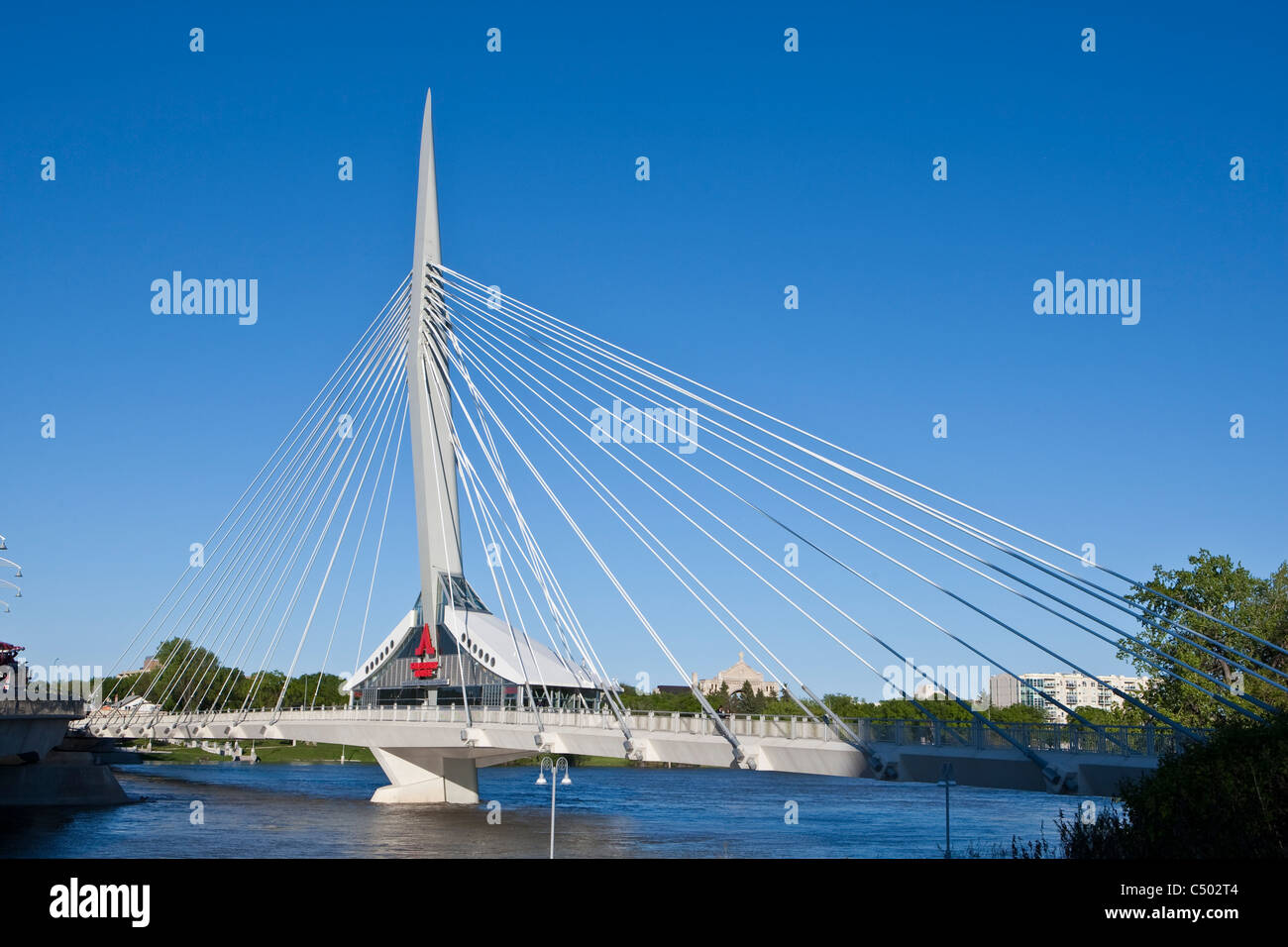 The Esplanade Riel bridge is pictured in Winnipeg Stock Photo - Alamy
