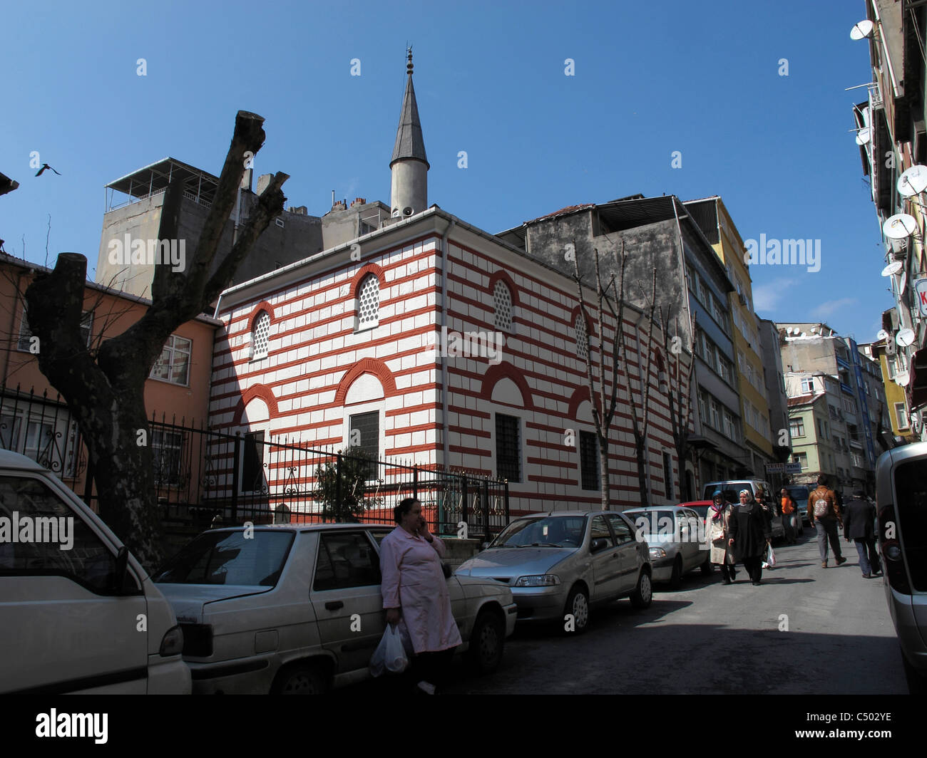 Turkey Istanbul western district conservative islamic area Stock Photo ...