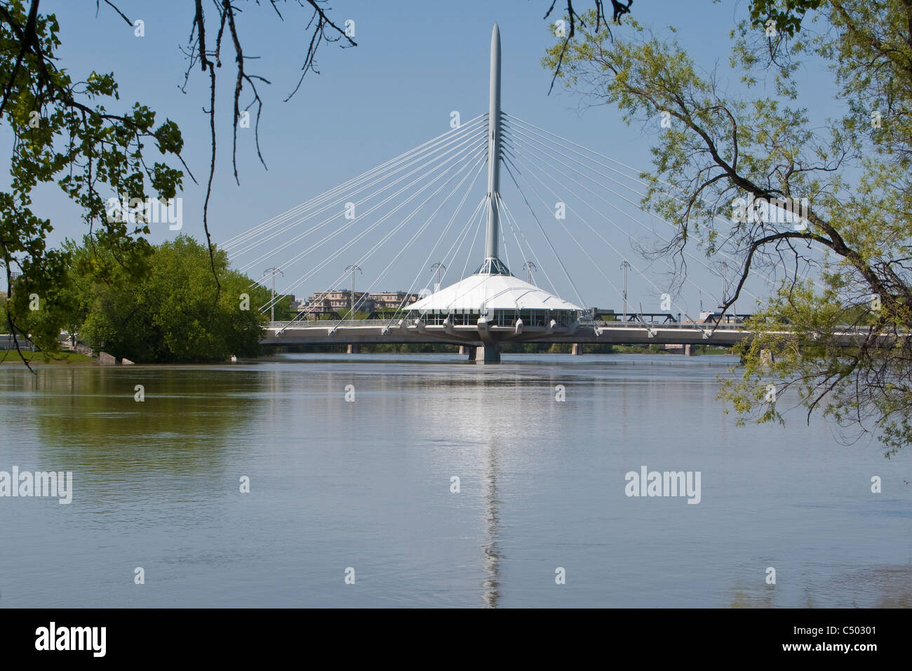 The Esplanade Riel bridge is pictured in Winnipeg Stock Photo - Alamy