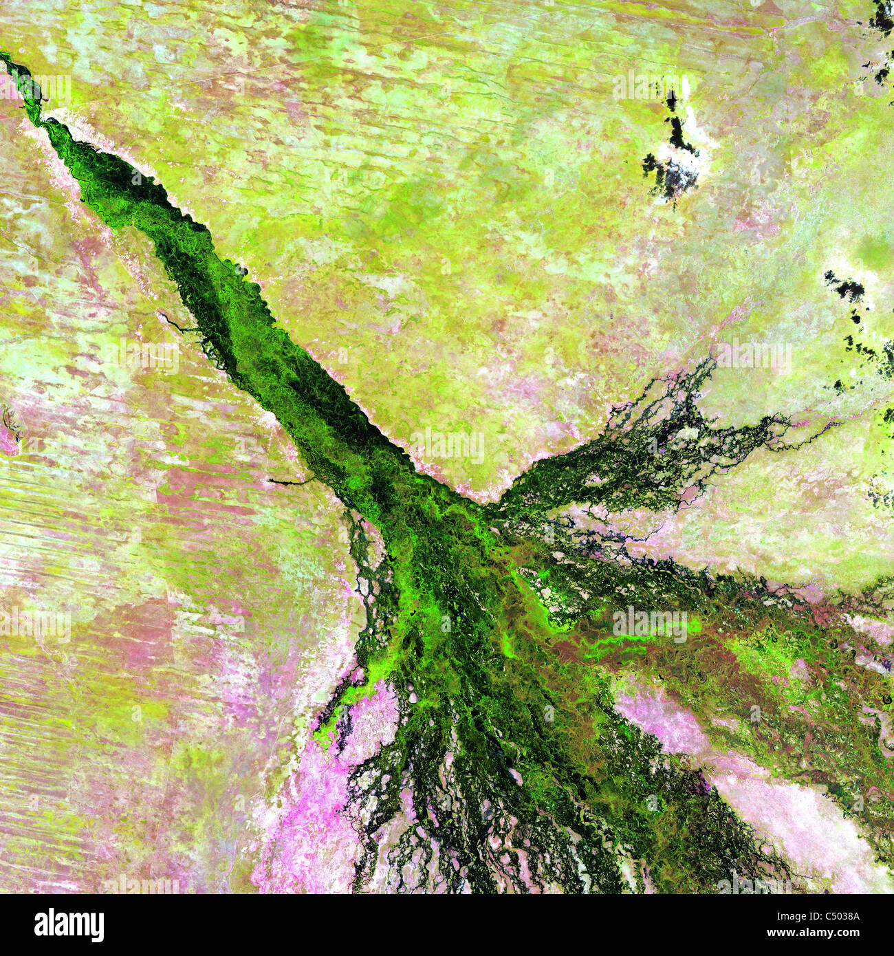 River delta satellite hi-res stock photography and images - Alamy