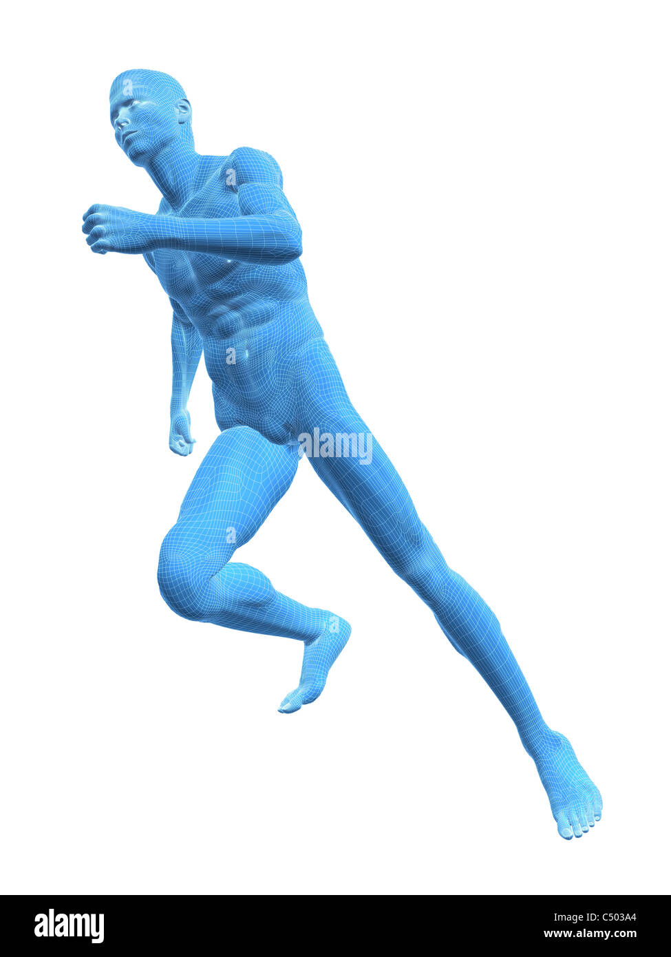 Running man anatomy medical illustration hi-res stock photography and ...